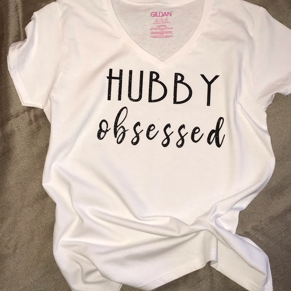 Tops | Hubby Obsessed Tshirts | Poshmark